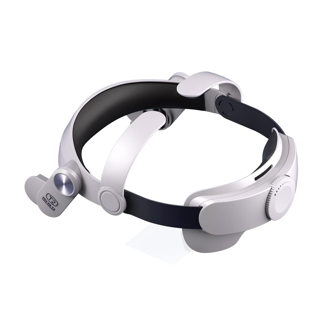 Head Strap Compatible with Oculus Quest 2 Elite, Soft Foam VR Head Strap Replacement, Lightweight and Adjustable Accessories, Enhanced Support and Comfort in VR Headset