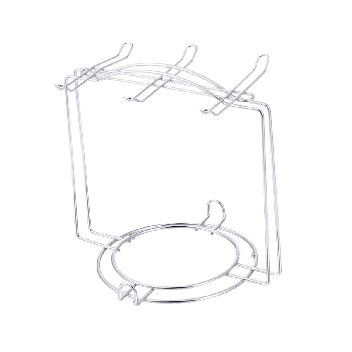 Lurrose Coffee Cups Holder Stand Cup Plate Organizer Metal Mug Tree Cups Coffee Mug Tree Holder Coffee Cup Display Hanger Rack Organizer