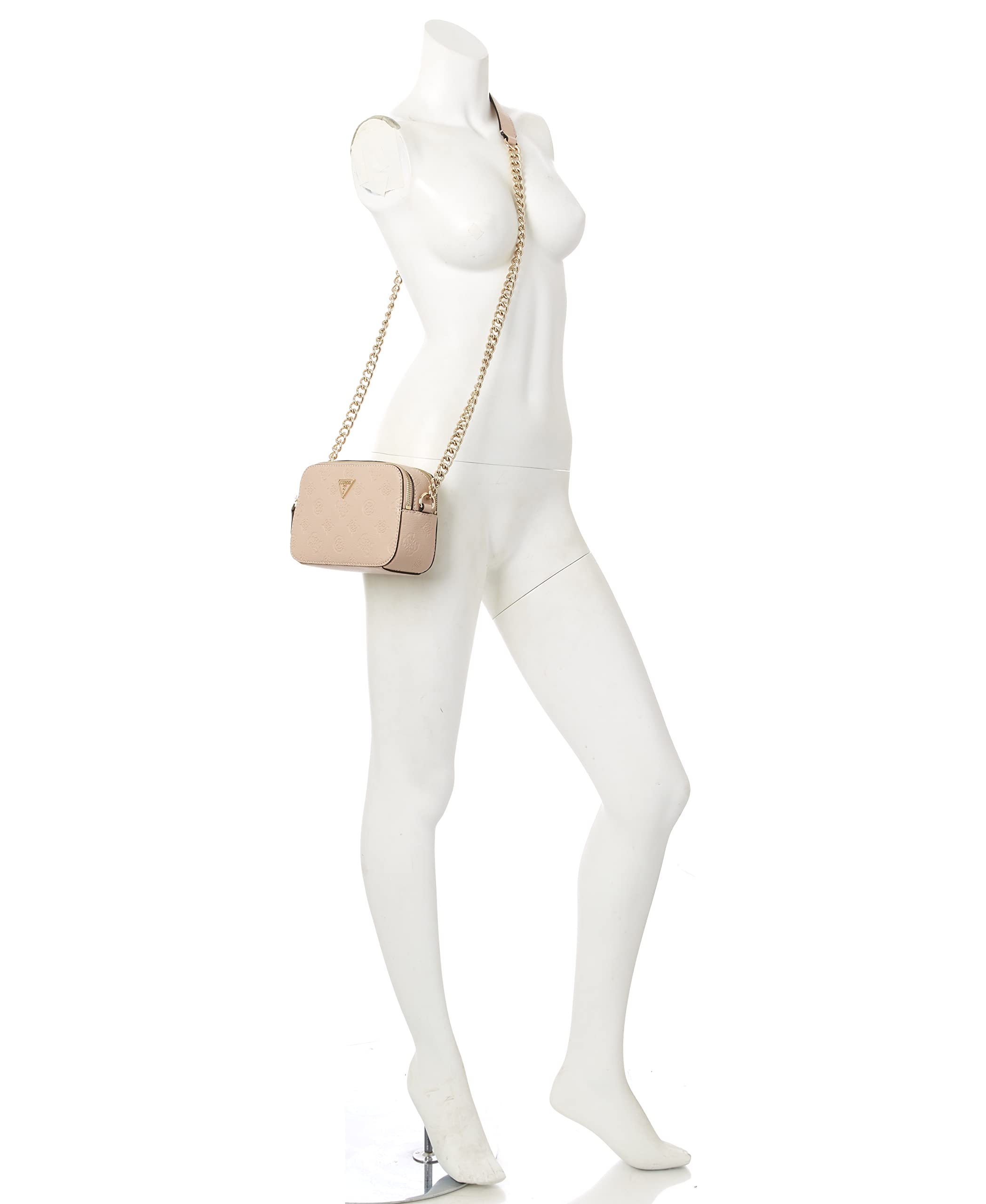 GUESS Helaina Crossbody Camera, Almond