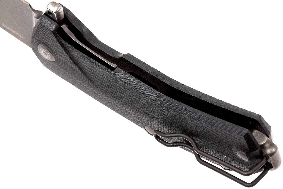 LionSTEEL KUR Folding EDC Pocket Knife, Full Sized Folder, Sleipner Steel Blade, G10 Handles – Lightweight Daily Carry Tool, Black G10 Black Blade