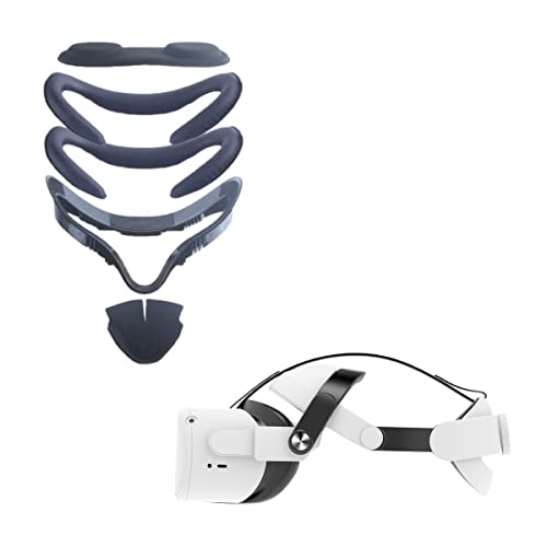 Five Piece Sets VR Face Interface and M5 Head Strap Accessories Compatible for Quest 2