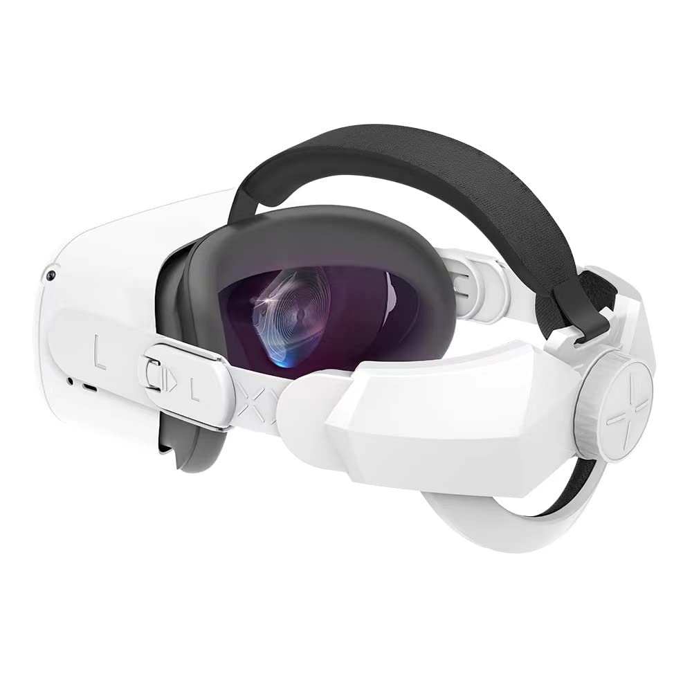 Head Strap for Oculus Quest 2, Elite Strap Replacement for Meta/Oculus Quest 2, Ergonomic Comfort Quest 2 Head Strap for Enhanced Support and Comfort in VR