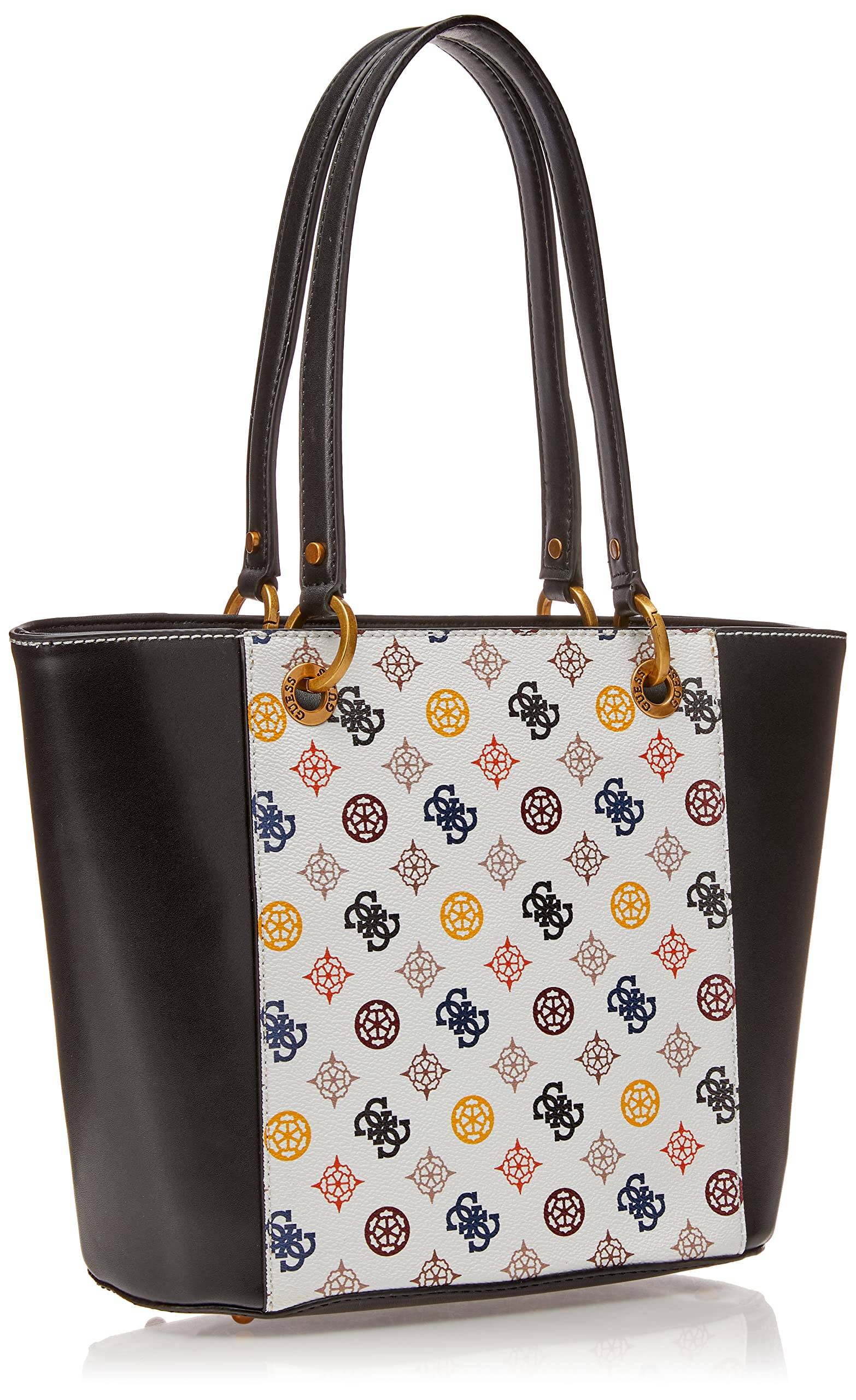 GUESS Noelle Small Elite Tote, White Multi