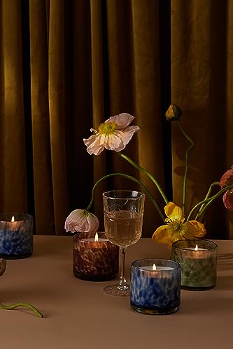Paddywax Luxury Candles in Hand-Crafted Artisan Blown Glass Scented Luxe Candle, 8-Ounce, Baltic Ember