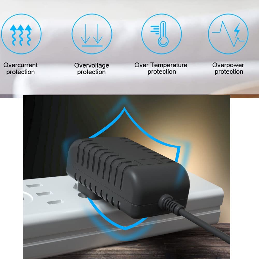 PDAPTMAG Charger Replacement for Waterpic WP360 WP360W WP462 WP462W WP450 WP450W Water Flosser Charger Cord AC Adapter Supply Black