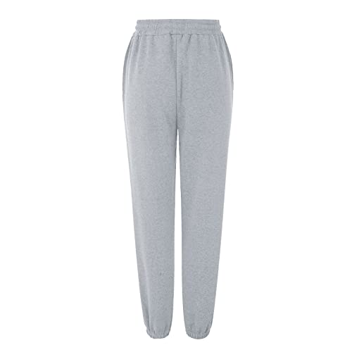 Gufesf Women's Sweatpants Yoga Athletic Jogger Running Pants Lounge Loose Drawstring Waist with Zipper Pockets fu0905-8