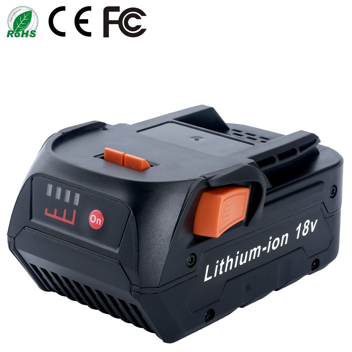 Epowon 2-Packs Replacement 6000mAh Lithium Ion Battery 18V for RIDGID 18Volts R840087 R840083 R840086 AC840085 Compact Power Tool Battery