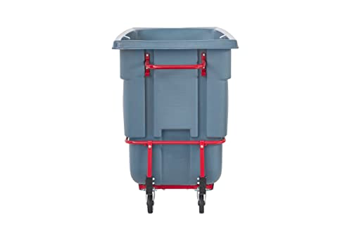 Rubbermaid Brute Tilt Dump Truck/Trash Cart/Garbage Collection/Recycling, 1 Cubic Yard, Standard Duty, 1,250 lbs., Gray, Distribution Centers/Warehouse/Manufacturing/Stadiums