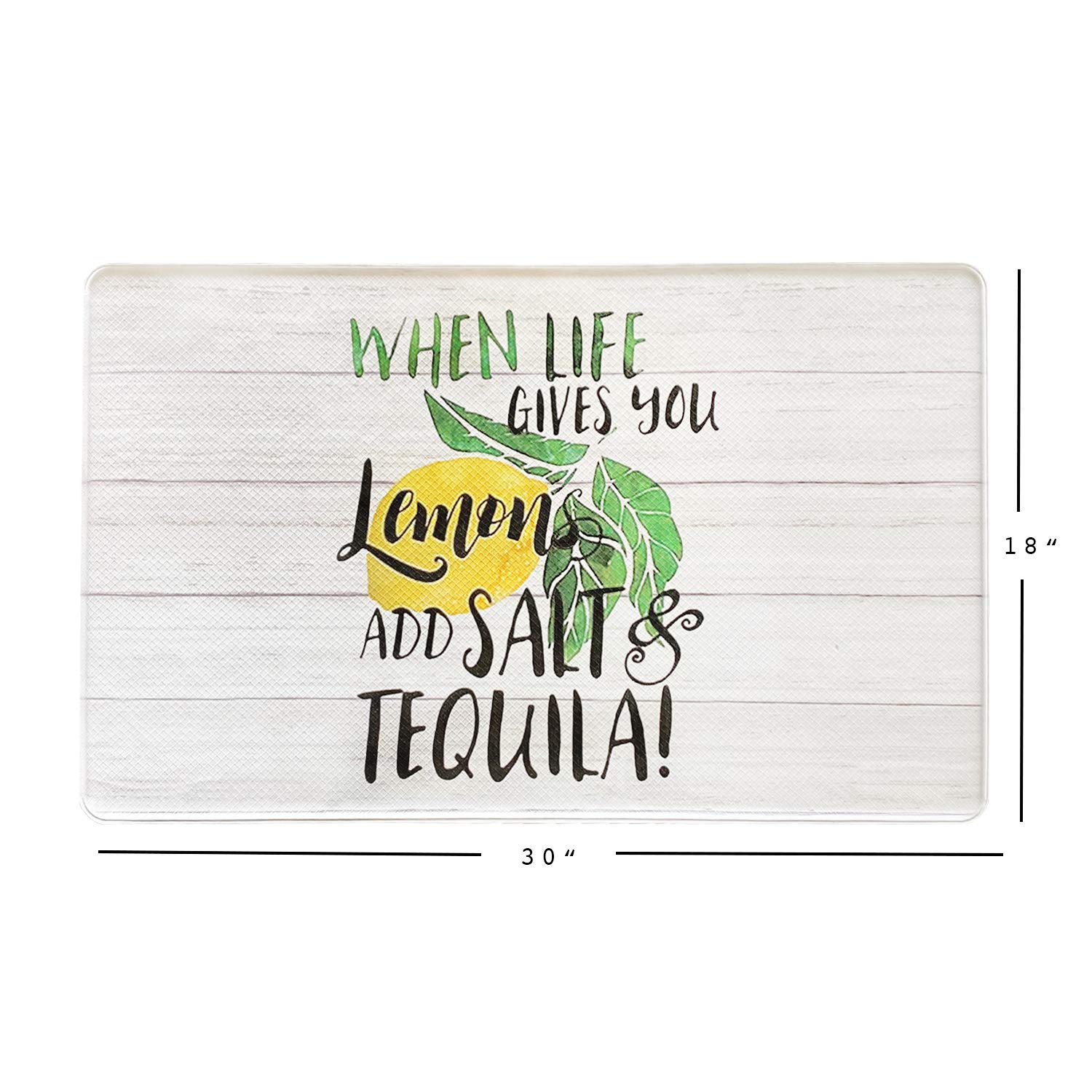 Generic JCB Home Anti-Fatigue Lemon Kitchen Mat. Memory Foam Kitchen Mat with Non-Slip Surface. Farmhouse Tequila Lemon Kitchen Rug. 18 inch x 30 inch
