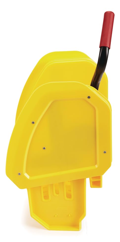 Rubbermaid Commercial Down Press Wringer for WaveBrake Buckets, 16-32 oz Capacity, Yellow, Heavy Duty Mopping/Cleaning for Professional/Janitorial Use