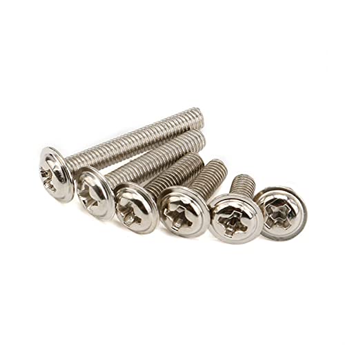 Kigauru Screw 100Pcs M3 Screw M3X5/6/8/10/12/16/20mm PC Case Hard Drive Precision Hex Screws for Computer Floppy DVD ROM Motherboard (Length : 12mm, Size : PM3)
