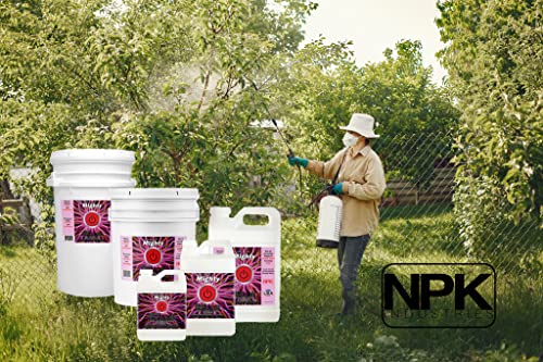 Hydrofarm OG6130 NPK Industries Mighty Spider and Mite Control Insecticide Spray for House Plants and Backyard Flowers, 5 Gallons