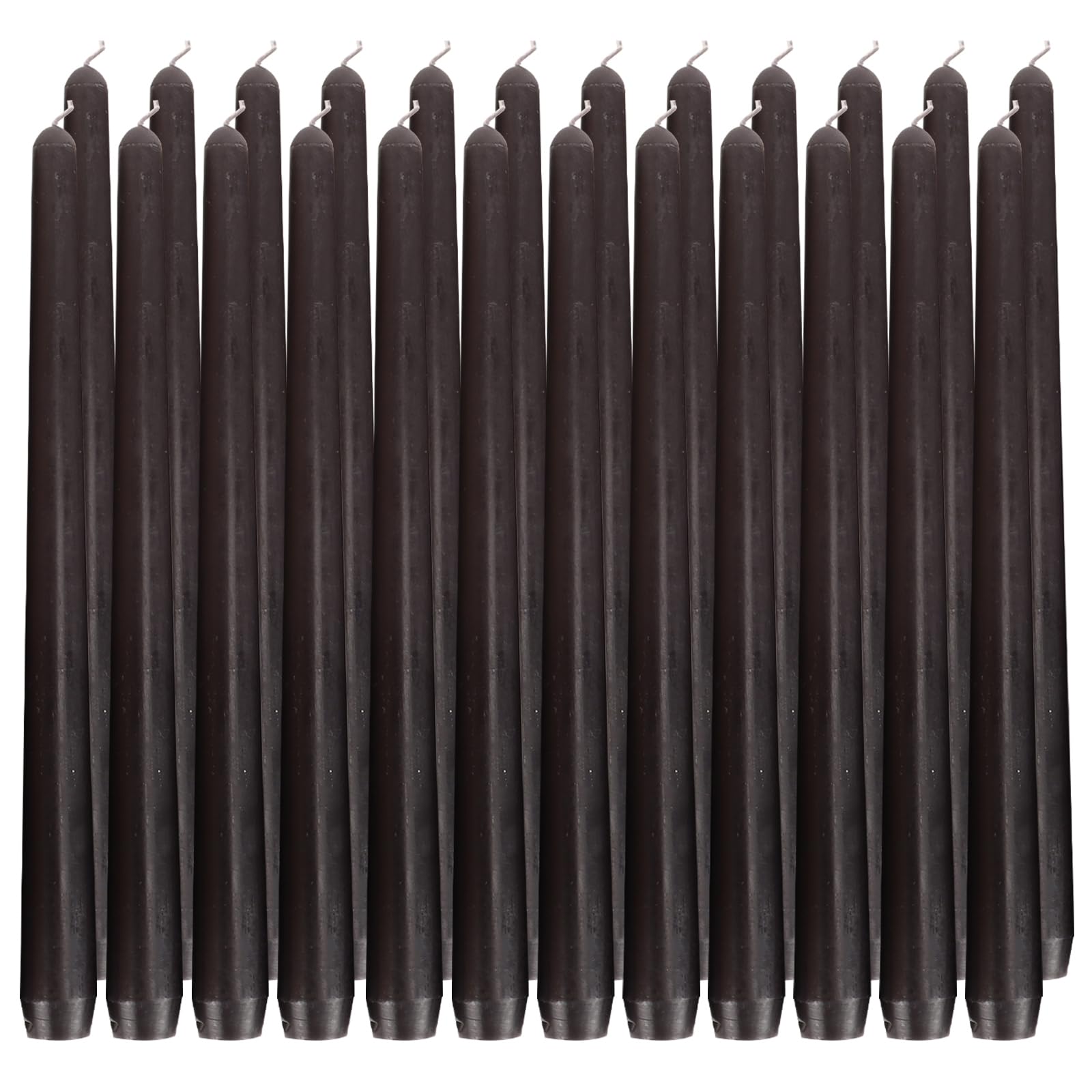 SOFT BREEZE 24 Pack Tall Taper Candles-4/5x10 Inch Ivory Dripless Candles Sticks, Unscented Dinner Candles, 7~9 Hour Burn Time-Ivory Colors