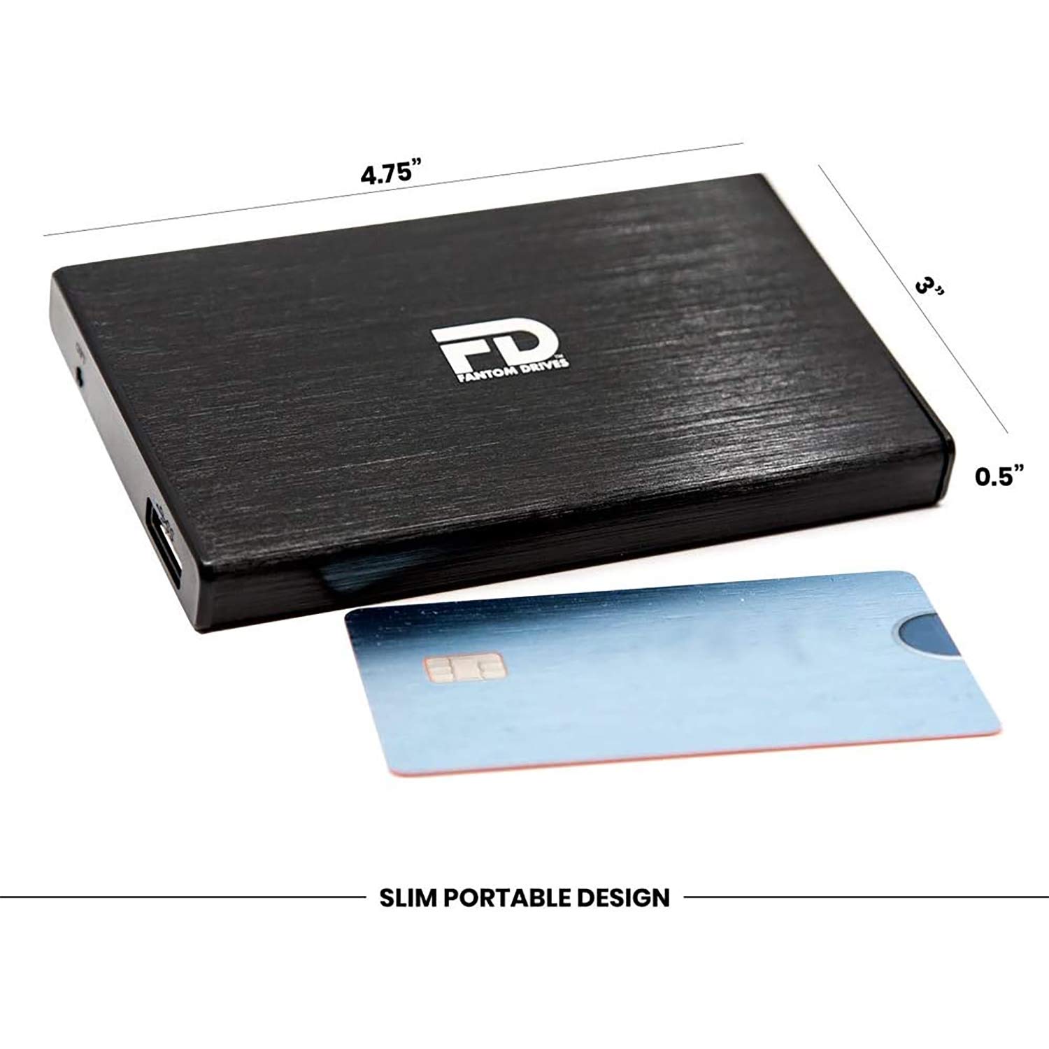 Fantom Drives WD 4TB SSD Upgrade Kit - Includes 4TB Western Digital Blue SSD, 2.5", Enclosure, and Drive Cloner Software in USB Drive (W4000SSDKIT)
