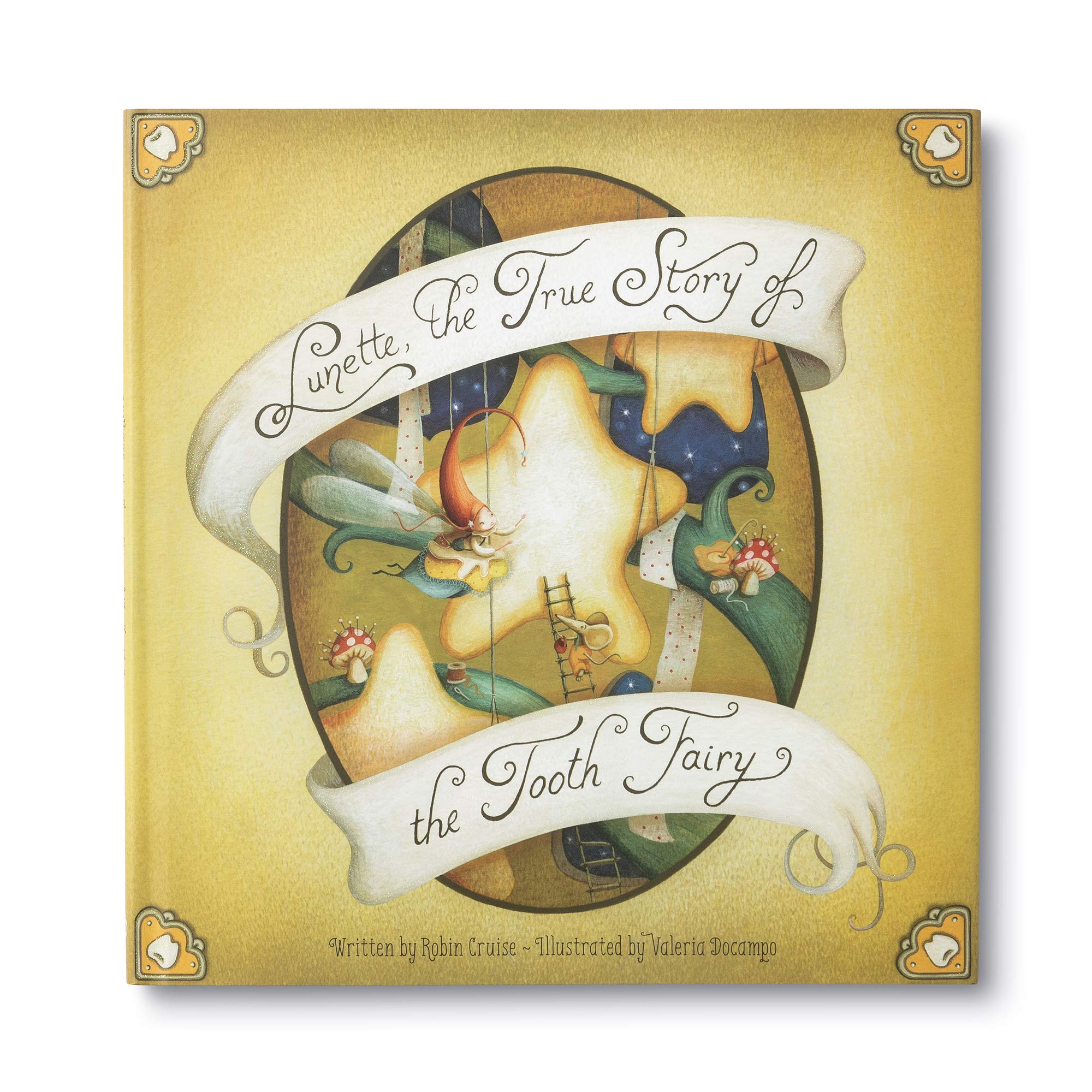 The Tooth Fairy Kit β Includes book, a star pillow with a pocket for teeth and treasures, and a keepsake journal.