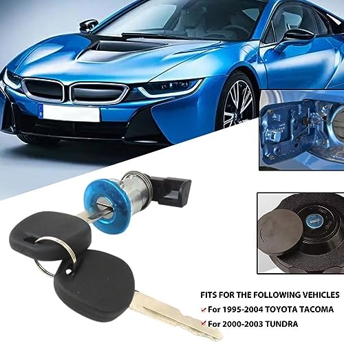 Fuel Door Lock Cylinder W/ 2 Keys Set Replace 69058-34020 for 2000 Toyota Tacoma SR5 Extended Cab Pickup 2-Door