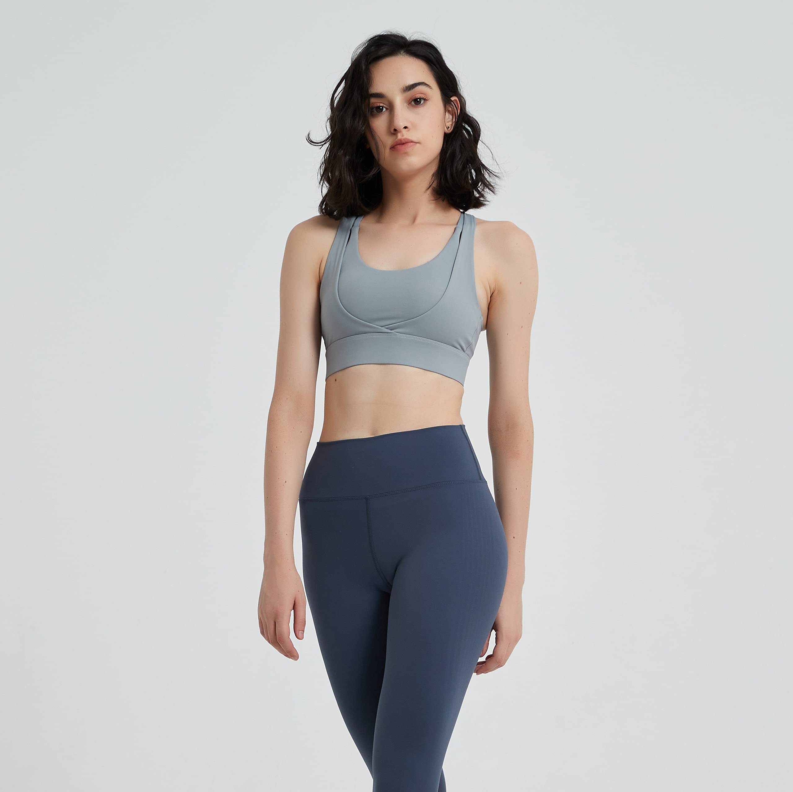 Flexyfree High Impact Sports Bra for Women, Full Coverage High Support Bra with Removable Pads and Adjustable Straps Black