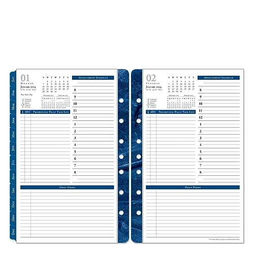 FranklinCovey - Monticello One Page Per Day Ring-Bound Planner (Classic, Jan 2024 - Dec 2024)