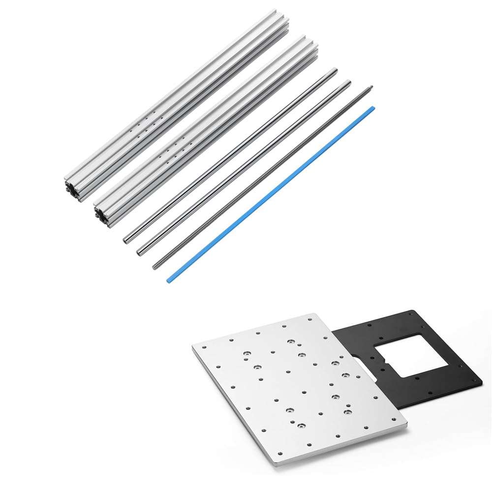 Genmitsu 3020 Y-Axis Extension Kit and Extension Aluminum Spoilboard, 3020 Upgrade to 3040, CNC Accessories for 3020-PRO MAX CNC Router Machine, XY Working Area 300 x 400mm