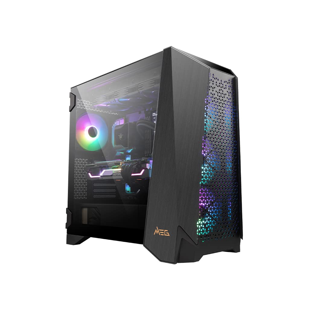 MSI Infinite RS 13NUI-419US Gaming & Entertainment Desktop PC (Intel i7-13700KF 16-Core, 128GB DDR5 4800MHz RAM, 2x8TB PCIe SSD RAID 0 (16TB), Win 11 Pro) with MS 365 Personal, Hub