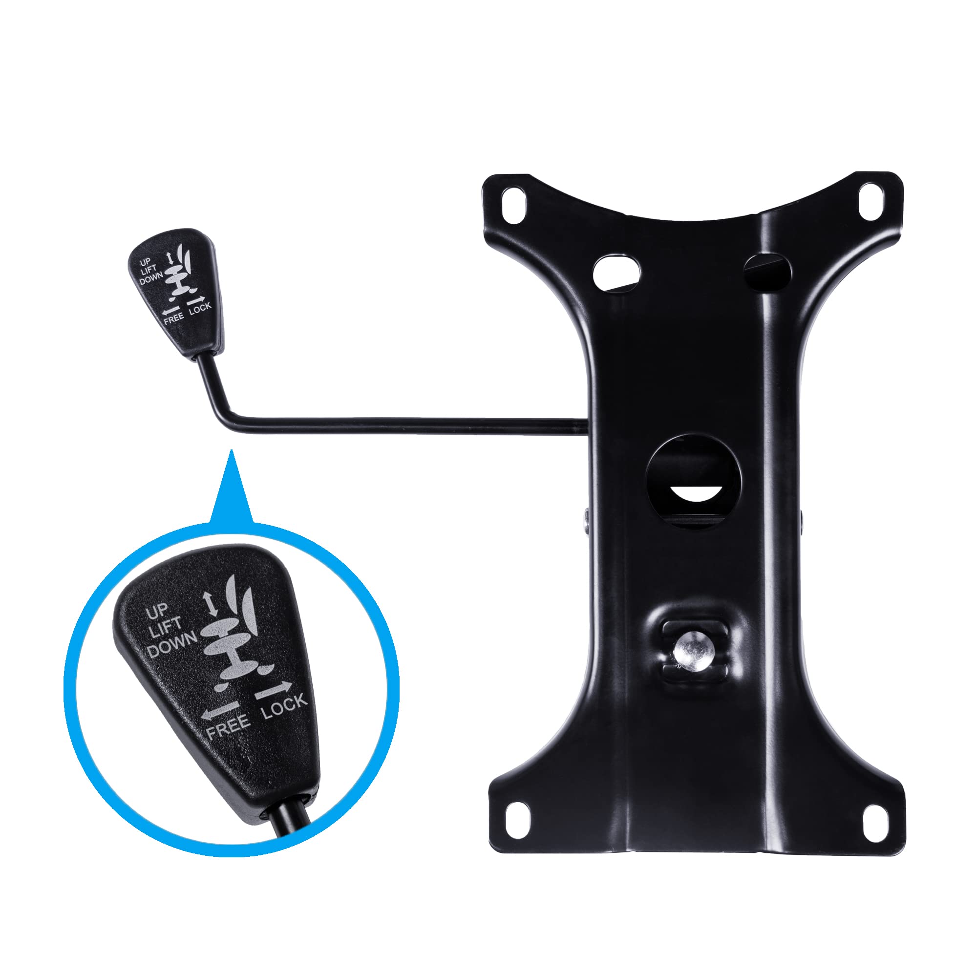 Frassie 28 Inch Nylon Gaming Office Chair Base Replacement Swivel Set Chair Base with Bottom Plate Stand Cylinder, 5 Casters