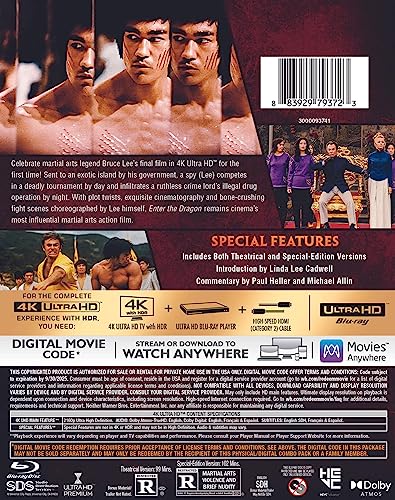 Enter the Dragon (4K Ultra HD + Digital) [4K UHD]