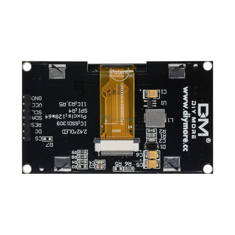 Green 2.42" 2.42 inch LCD Screen 128x64 OLED Display Module IIC I2C SPI Serial 12864 OLED Display for C51 STM32 SPD0301