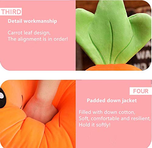 XIZHI 27 5/8inch Carrot Hugging Pillow, Kids Pillows Plush,Cute Stuffed Animals Doll Toy Gifts,for Bedroom, Sofa, Office Decoration