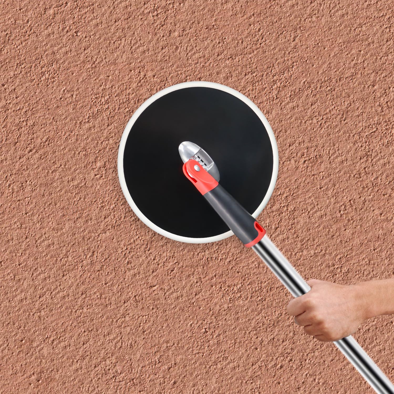 SCOTTCHEN Drywall Sander 9 Inch Radial Round Pole Sander for Dry Wall Include 3pcs Sanding Sheets 80,100,150 Grits