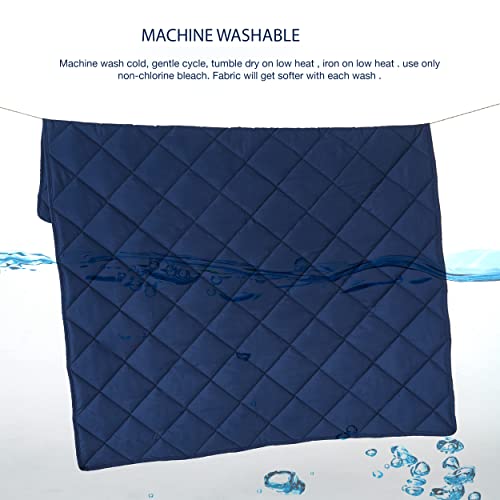 EXQ Home Toddler Comforter Baby Quit Blanket Soft Lightweight,39x47 inches Polyester Toddler Nursing Blanket for Infant and Newborn, Ultra Soft for Crib Bed,Stroller,Travel(Navy Blue)