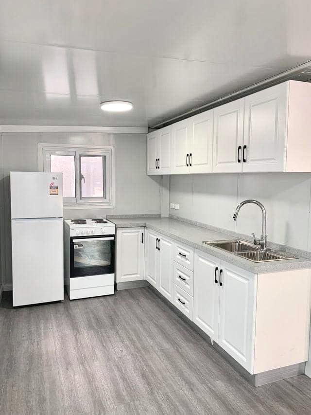 SAA Tiny Expandable Prefab House to Live in 1 Bathroom, 2 Rooms & 1 Kitchen- Foldable House, Container Home, Portable House, Tiny House for Small Family, Modular Guest House – 19 x 20 FT