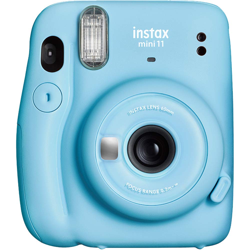 Fujifilm Instax Mini 11 Instant Camera (Sky Blue) – Fuji Instax Mini Film 20 Sheets – Instant Camera Accessory Bundle