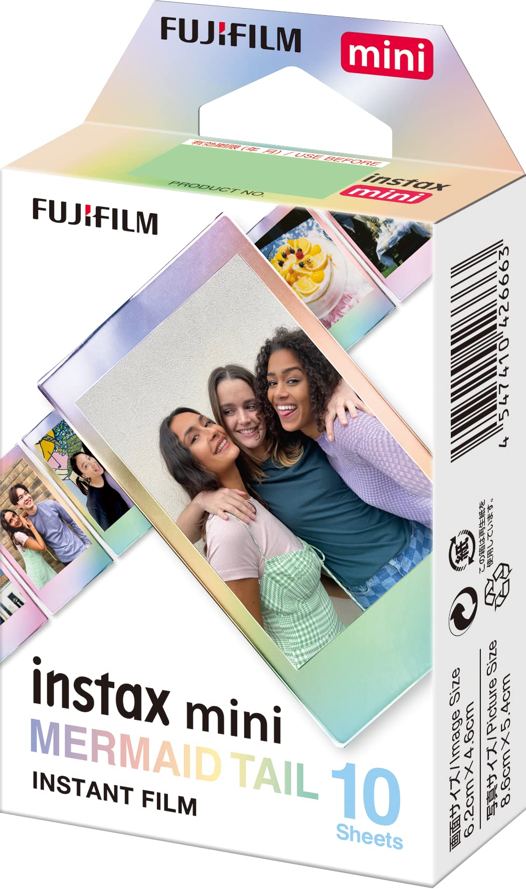 Fujifilm Instax Mini Macaron Film - 10 Exposures & Instax Mini Mermaid Tail Film - 10 Exposures & Instax Mini Rainbow Film - 10 Exposures