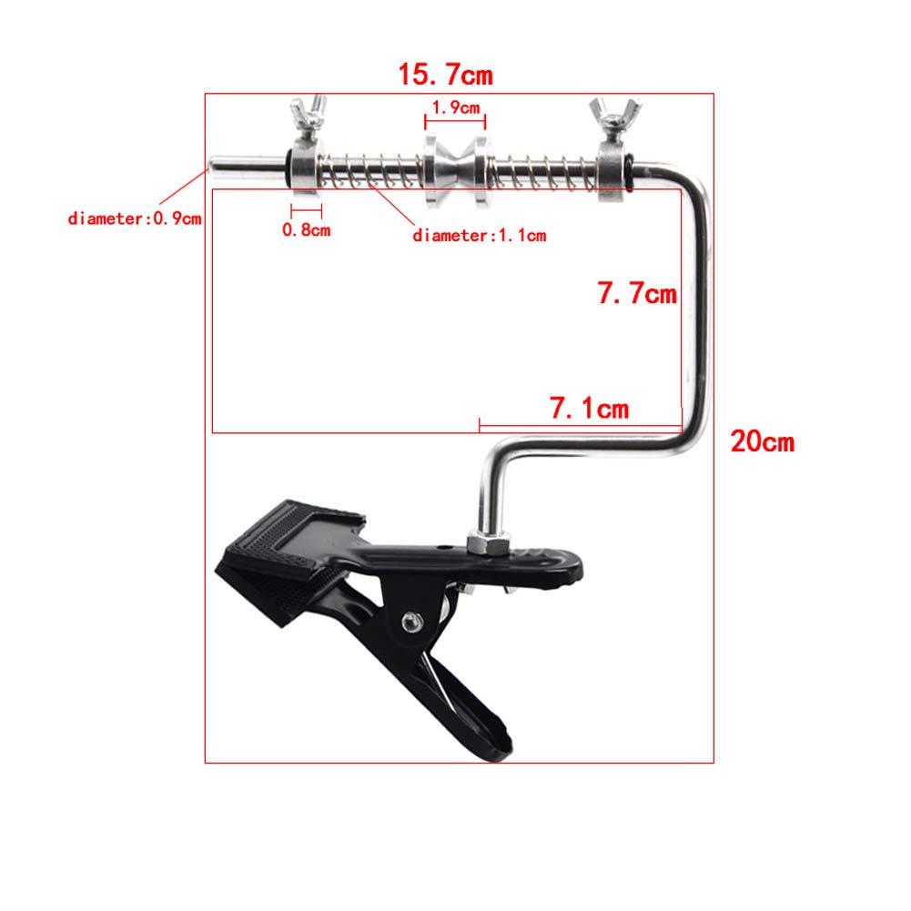 Gerioie Fishing Line Winder Tool, Lightweight Compact Size Fishing Line Spooler, Multi-Rotation Spool Support for Fishing Line Winding
