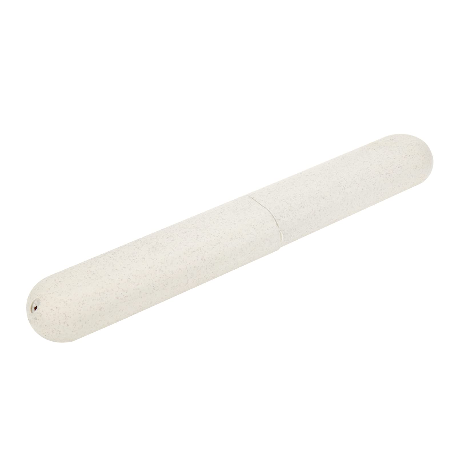 Xiaoyztan 10 Pcs Portable Travel Toothbrush Case Wheat Straw Synthetic Plastic Storage Box Single Toothbrush Bucket Toothbrush Container (Beige)