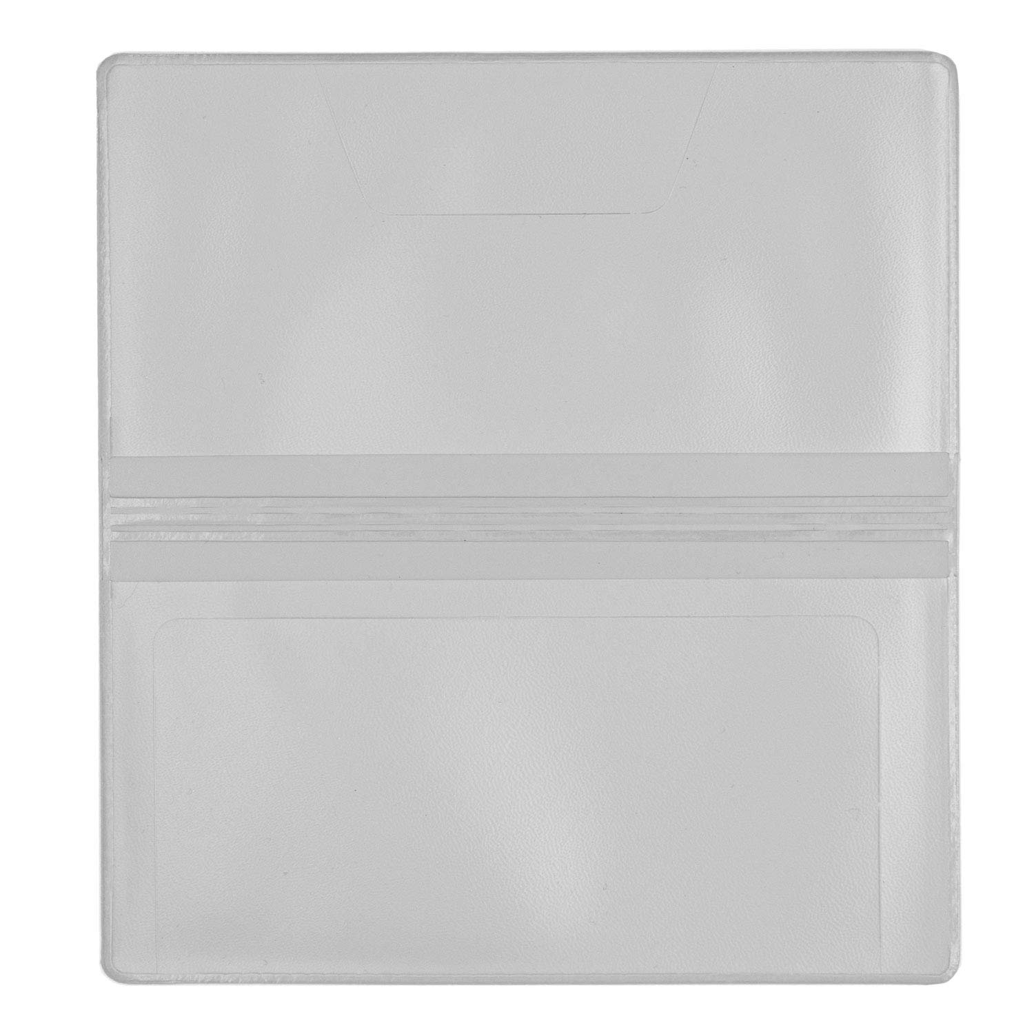 Grey Vinyl Checkbook Cover, Top Tear Personal Vinyl Checkbook Cover
