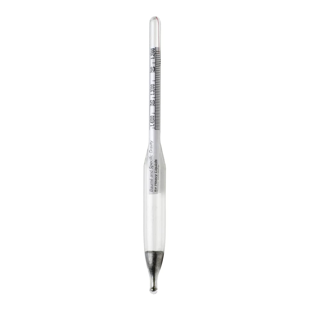 SP Bel-Art, H-B DURAC 0.700/2.000 Specific Gravity and 70/10 Degree and 0/70 Degree Baume Dual Scale Hydrometer for Heavy and Light Liquids (B61806-0000)