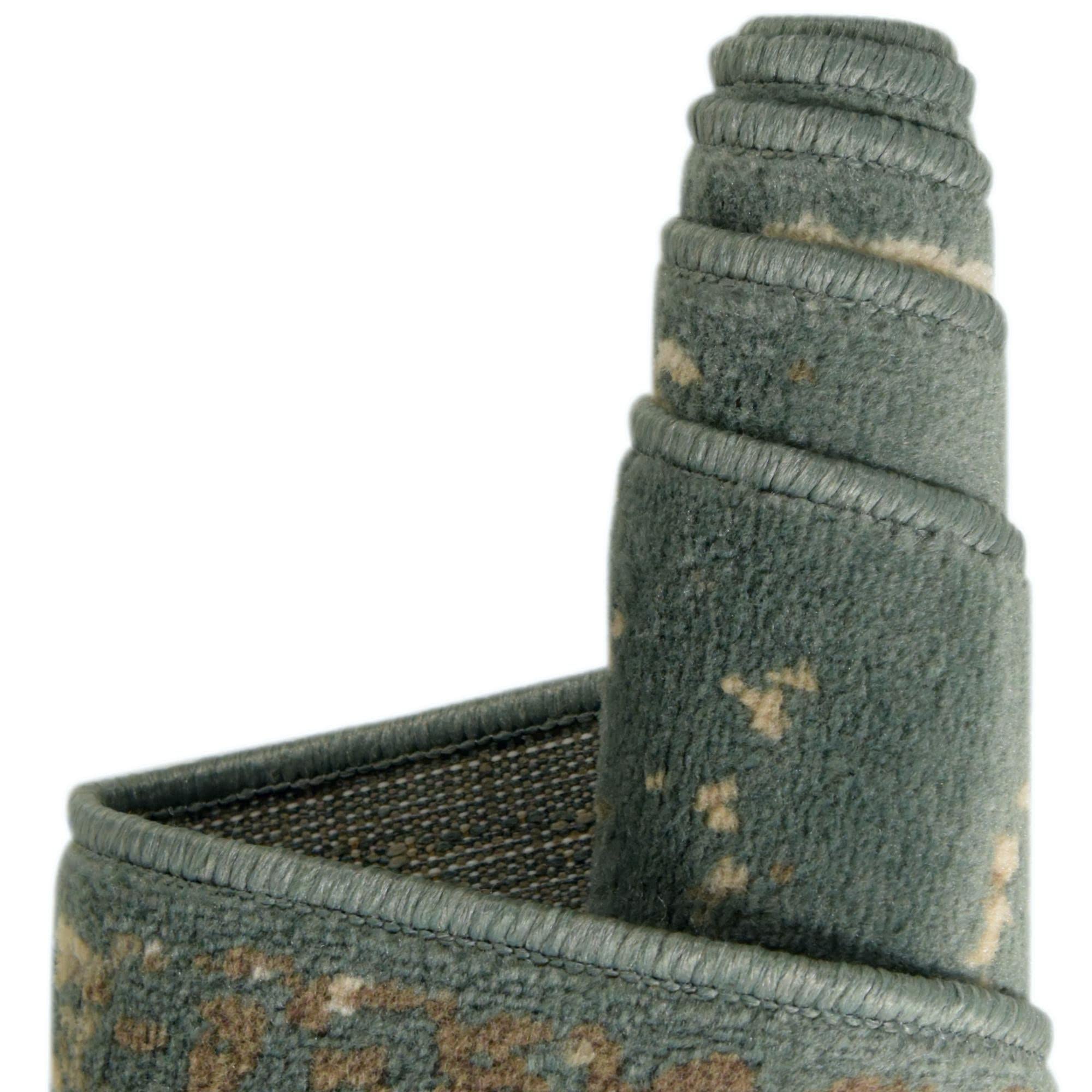 Rugs.com Mojave Collection Rug – 4' x 6' Green Medium Rug Perfect for Entryways, Kitchens, Breakfast Nooks, Accent Pieces