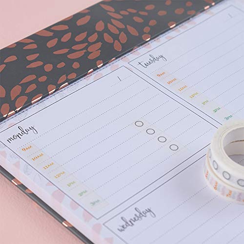 Erin Condren Designer Washi Tape Duo - Checklist and Hourly Layouts, 2 Rolls, 16 Feet Each. Decorative Adhesive Tape for Customizing Notebooks, Calendars, Agendas, and More