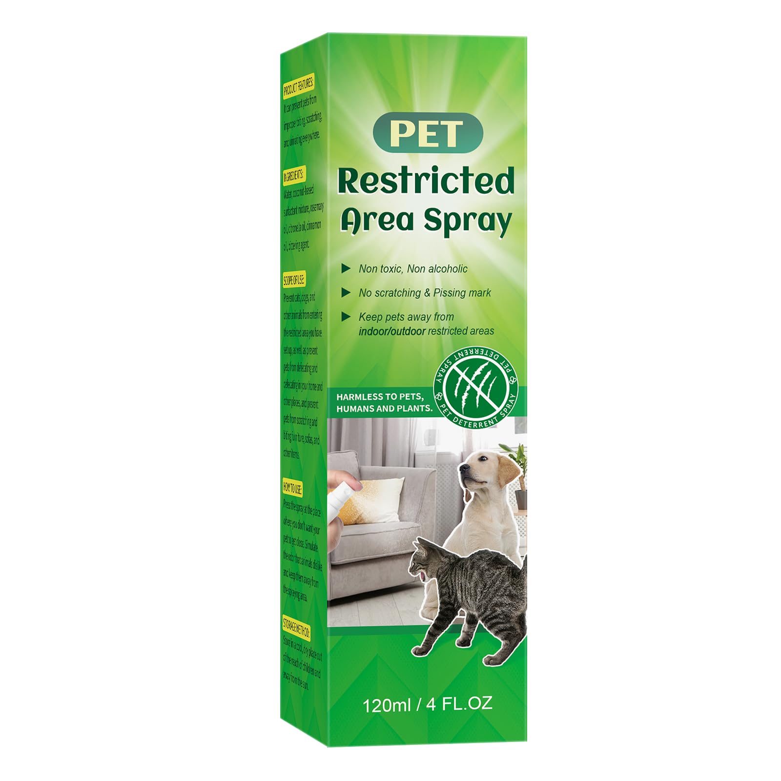 ERUIOLA No Chew Spray for Dogs. Bitter Apple Spray for Dogs to Stop Chewing