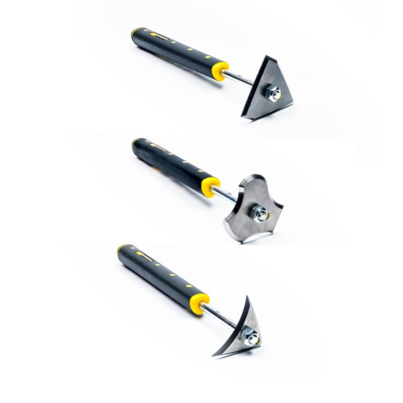 The Essential Scraper Trio, The Rolls-Royce of Paint Scrapers, Swedish Spring Steel Beveled Blades That Remove for Sharpening β
