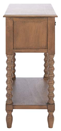 SAFAVIEH Home Collection Athena Brown 3-Drawer Console Table