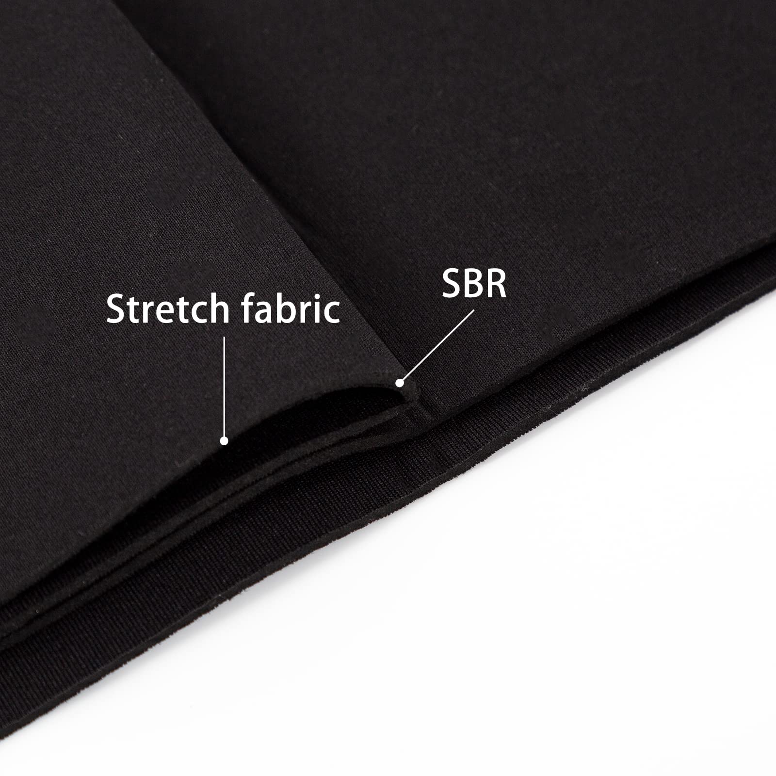 Lychee 2.5mm Black Neoprene Fabric Waterproof Wetsuit Fabric Stretch