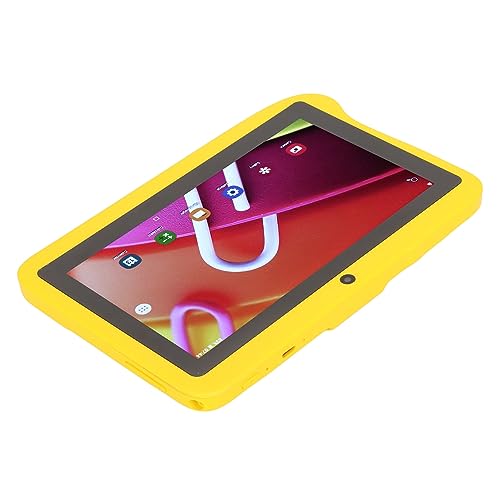 EBTOOLS 7in Kids Tablet for Android 10 Octa Core 4GB RAM 128GB HD Display 6000mAh Battery with Stand (Yellow)