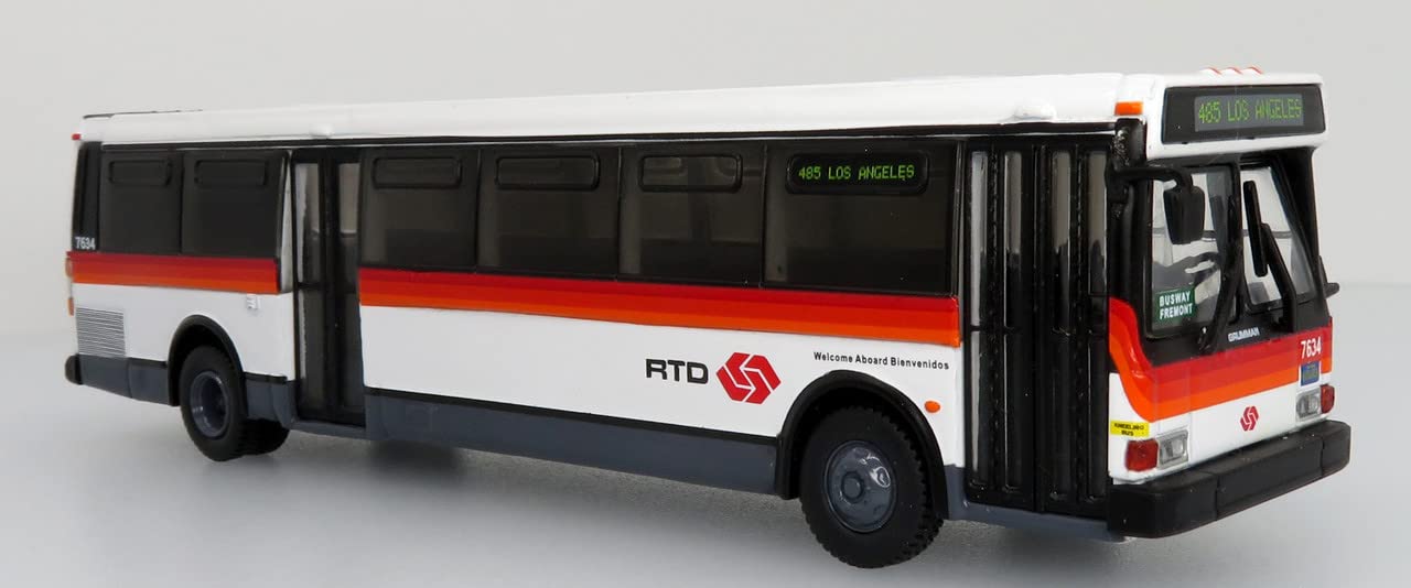 Grumman 870 Transit Bus-RTD-Los Angeles California Iconic Replicas 1/87 Scale New in The Box 5" Long