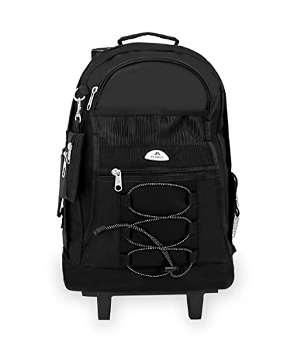 Everest Wheeled Backpack, Black, One Size