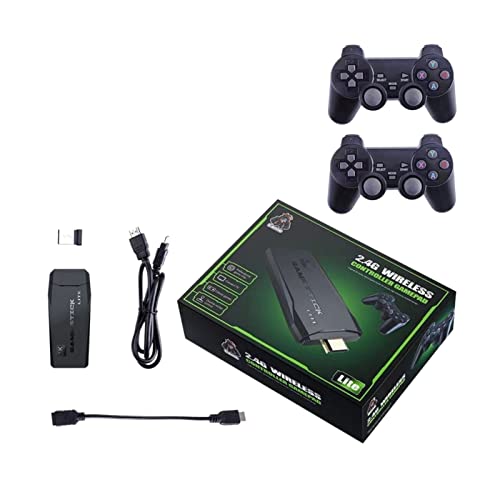 KLEEME Game Controller Portable Video Game Console, 4K, 2.4G, Wireless Control, Compatible with Wireless Retro Classic Video Game Console