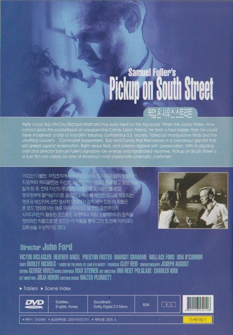 Pickup on South Street (1953) DVD Richard Widmark