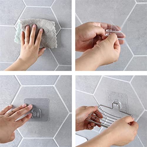 HALOU Silver Bathroom Vacuum Paste Soap Holder Cup Box Dish Soap Storage Saver Shower Tray Bathroom Accessories