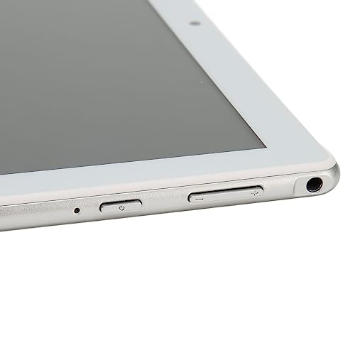 fannay HD Tablet, 4G LTE 5G WiFi Office Tablet US Plug 100-240V for Family (Silver)
